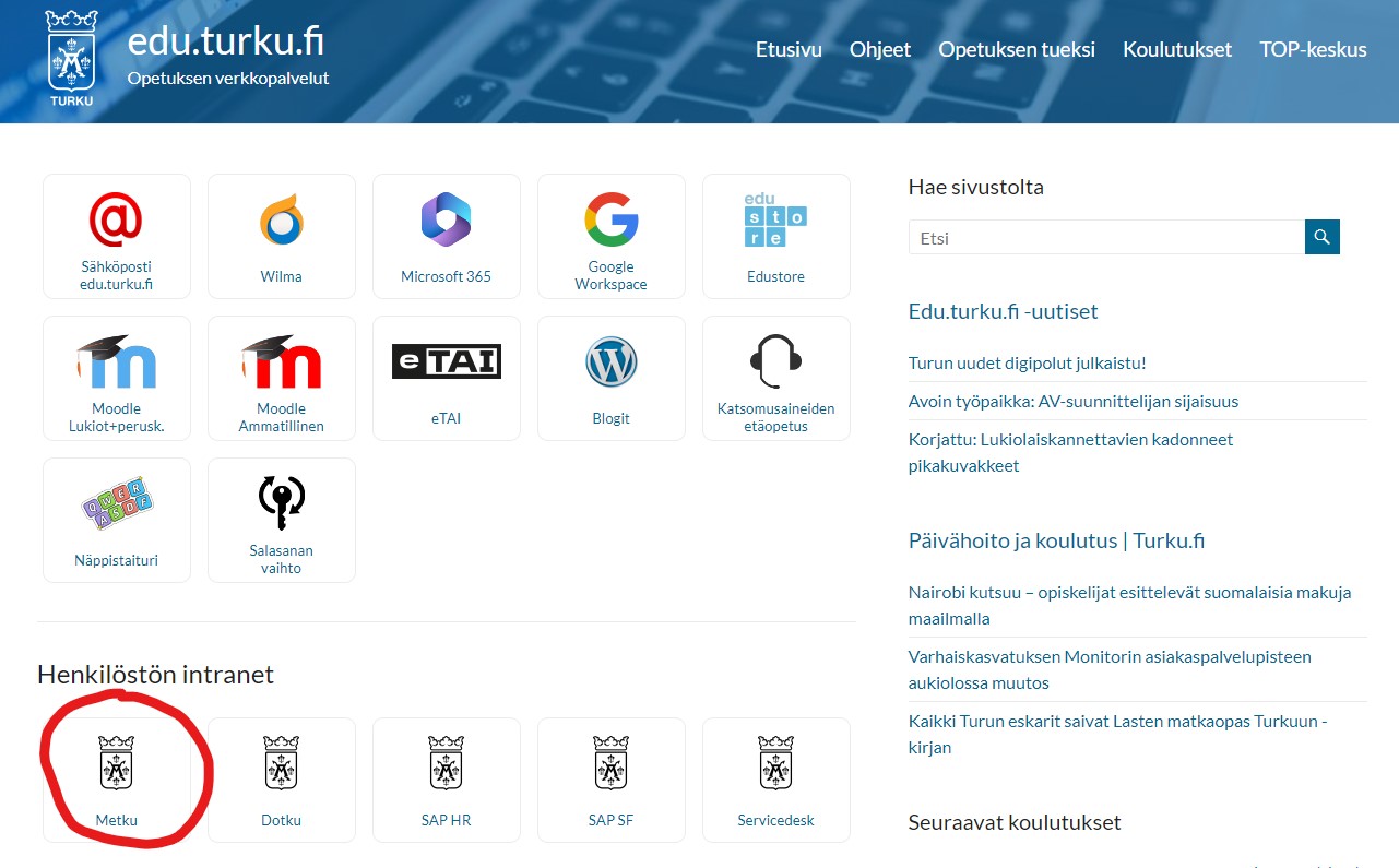 Uusi Metku 1.2.2023 – miten sinne pääsee? – edu.turku.fi