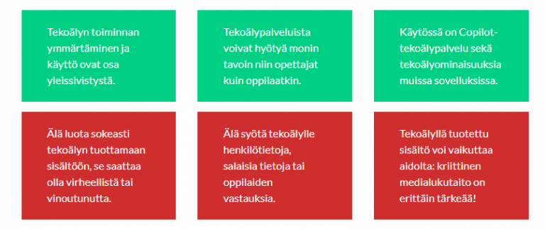 Ohjeistusta tekoälyn opetuskäytöstä – edu.turku.fi
